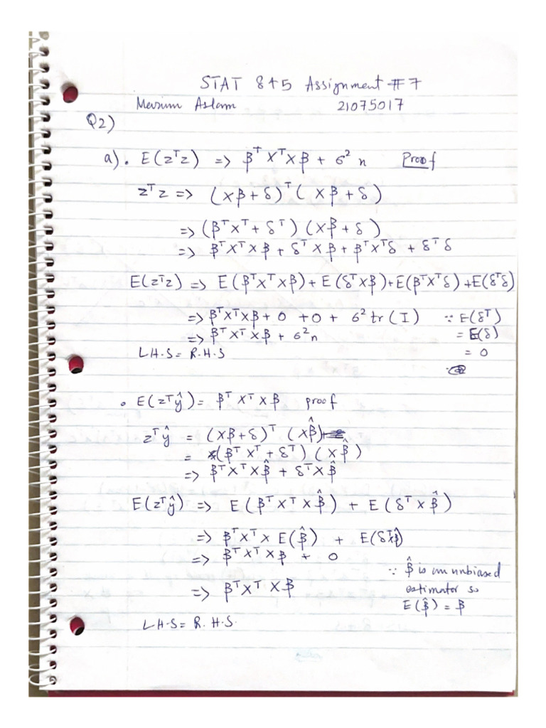 Stat 845 A7 Q2 | PDF