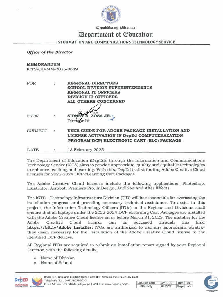 Adobe Package Installation and License | PDF