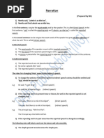 Reported Speech Class 10 Notes | PDF | Sentence (Linguistics) | Verb