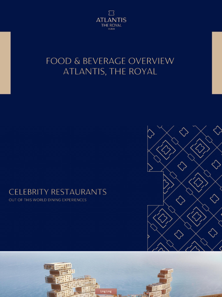 Atlantis Dubai Restaurant Overview | PDF | Eating Behaviors Of Humans ...