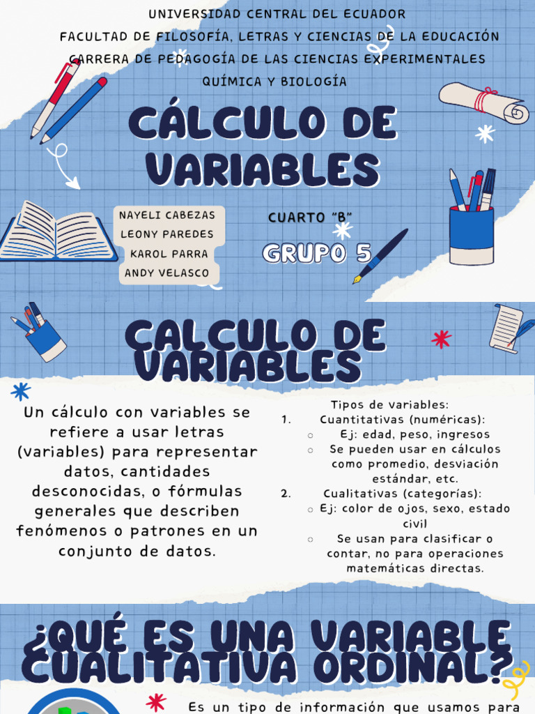 Cálculo de Variables | PDF | Frecuencia | Investigación cuantitativa
