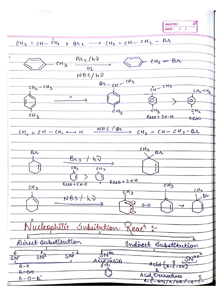 Substitution & Elimination Reaction | PDF