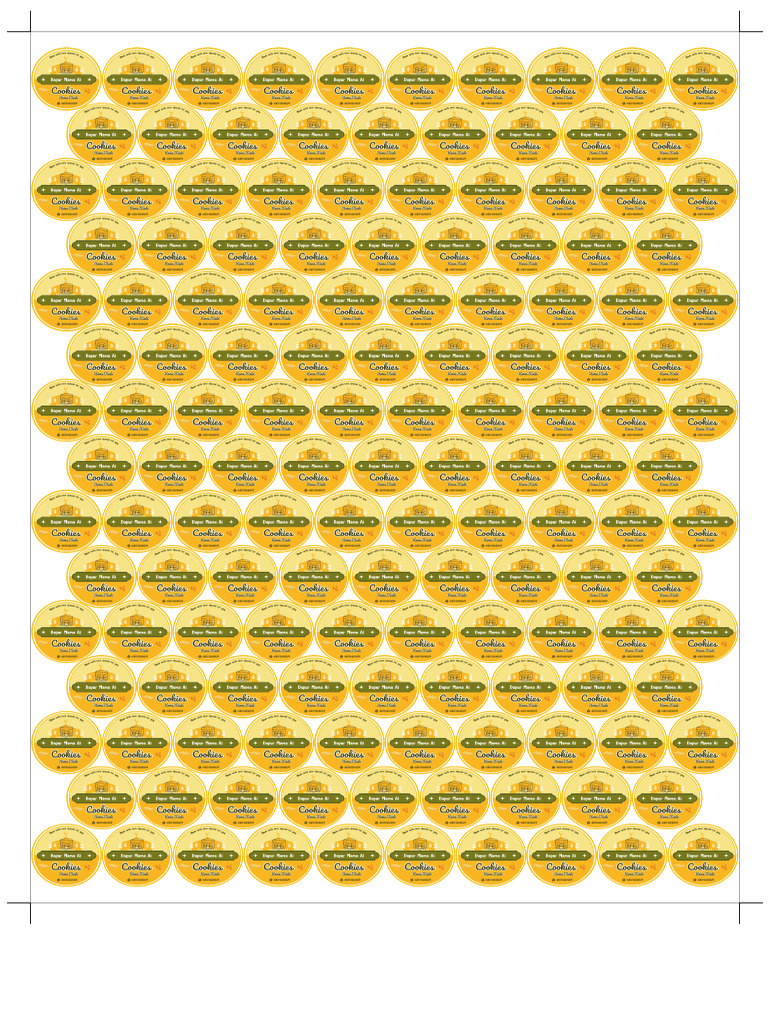 Cut Bulat Kuning 3 CM | PDF