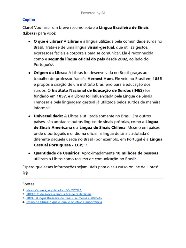 Introdução à Língua Brasileira de Sinais | PDF