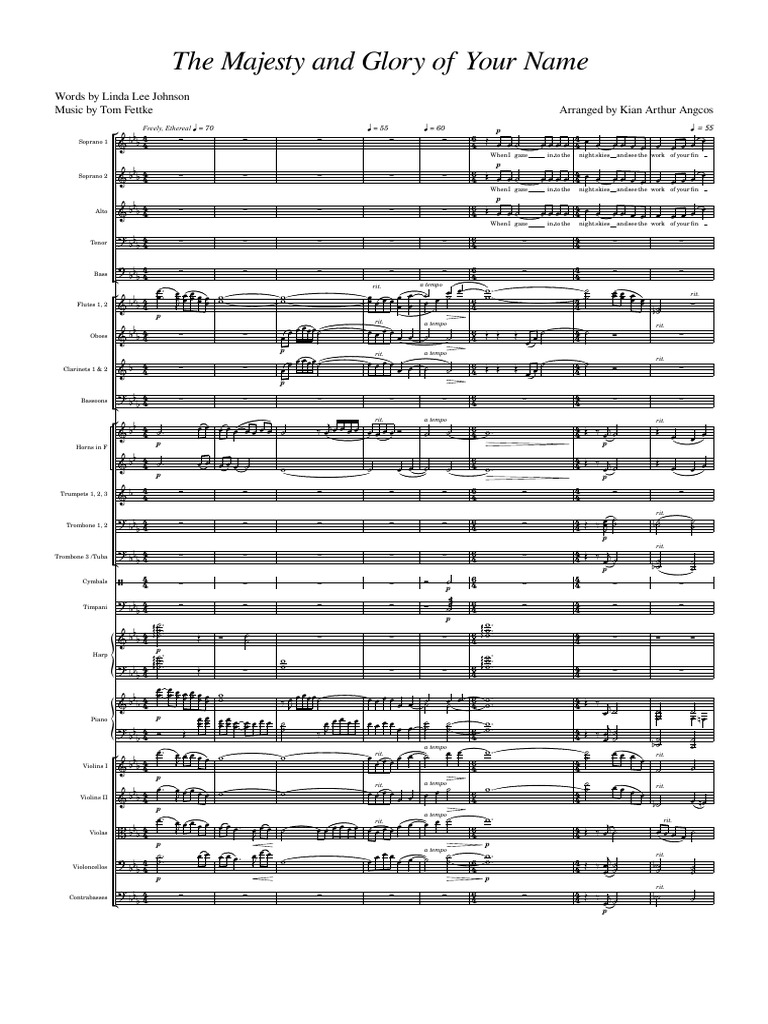 Majesty and Glory of Your Name | PDF | Compositions | Musical Instruments