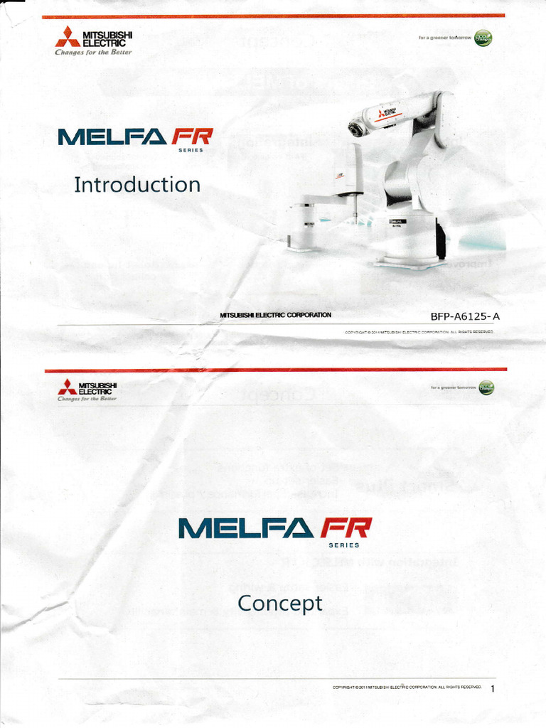 Robot (MELFA-FR Series) - PPT Version | PDF