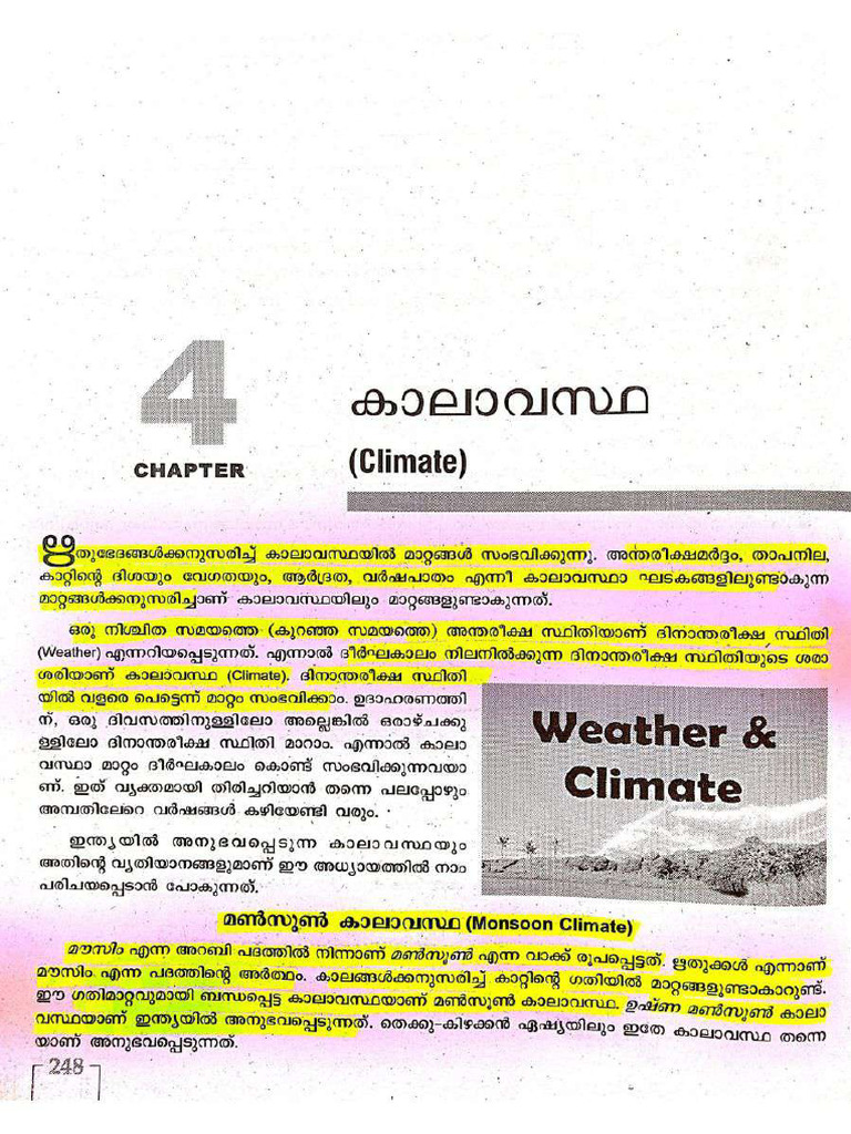 NCERT Indian Climate | PDF
