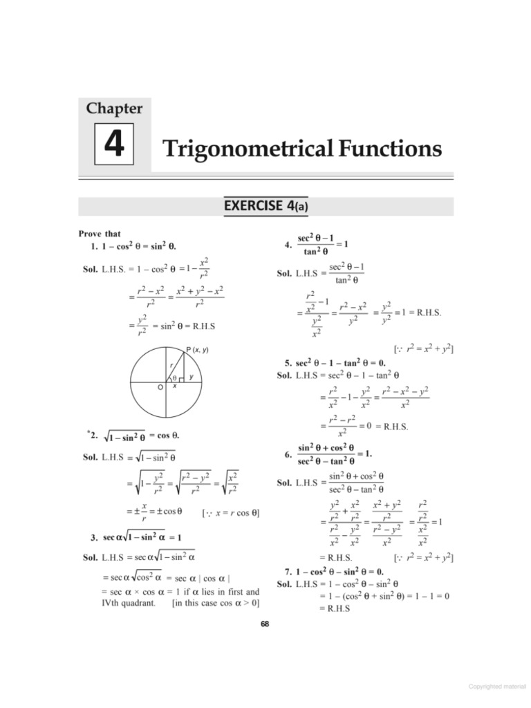 Trigonometrical Functions | PDF