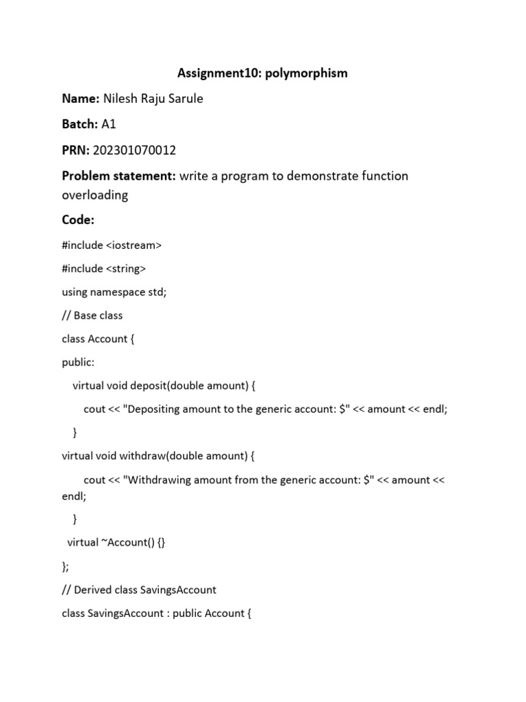 Nilesh - Sarule - A1 - Topic - 10 (1) (1) ' With You | PDF | Namespace ...