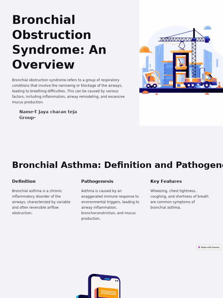 Bronchial Obstruction Syndrome An Overview | PDF | Asthma | Chronic ...