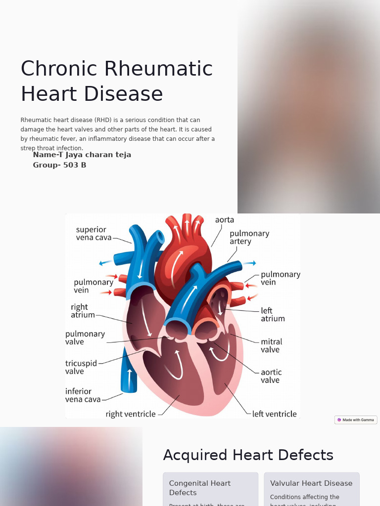 Chronic Rheumatic Heart Disease Overview | PDF | Heart | Coronary ...