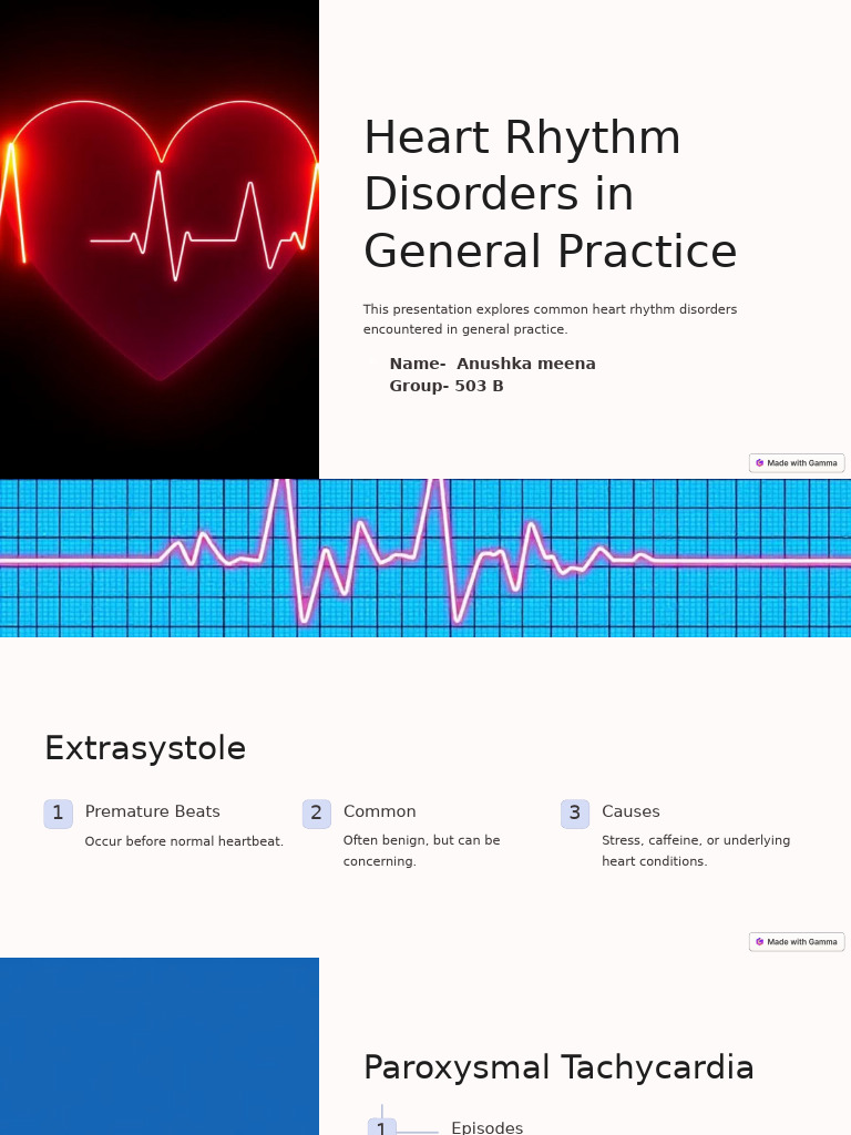 Heart Rhythm Disorders in General Practice | PDF | Heart | Cardiac ...