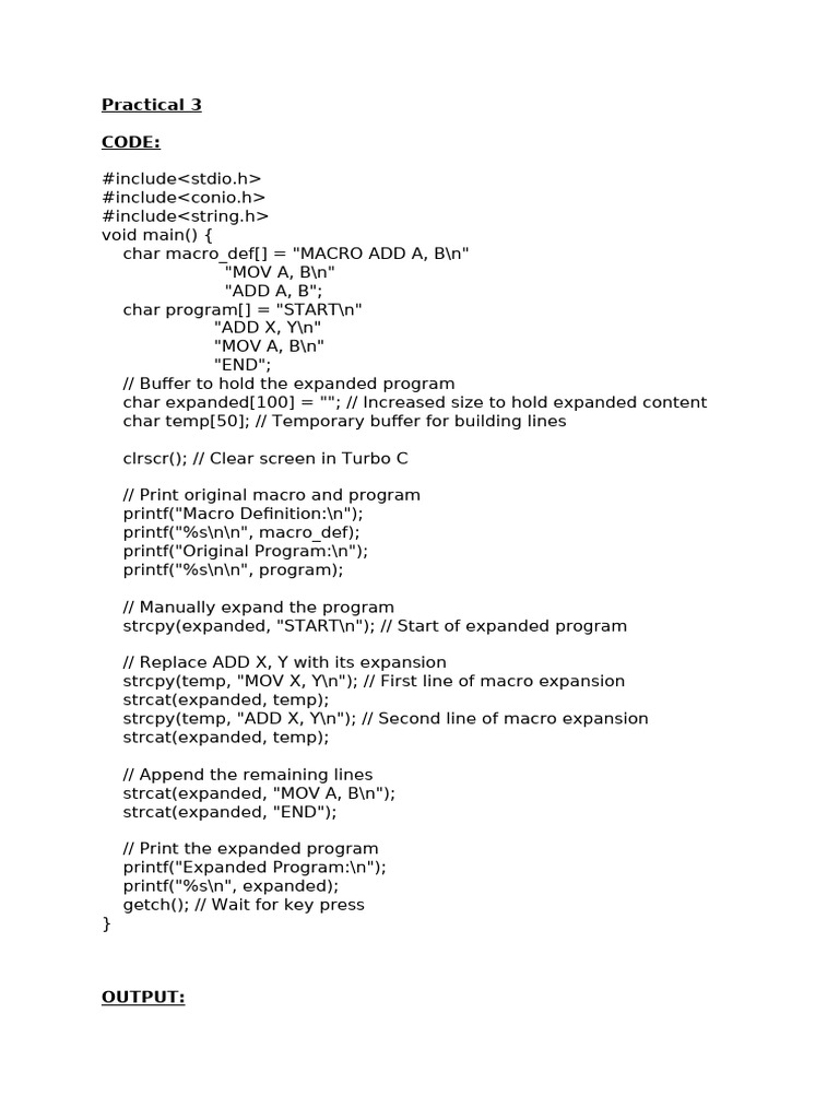 Macro Expansion in C Programming | PDF
