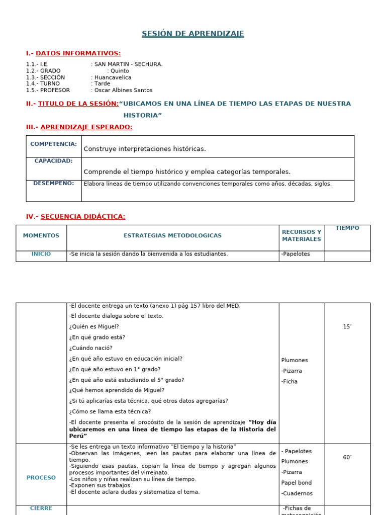 Sesion 30062025 | PDF | Maestros | Aprendizaje