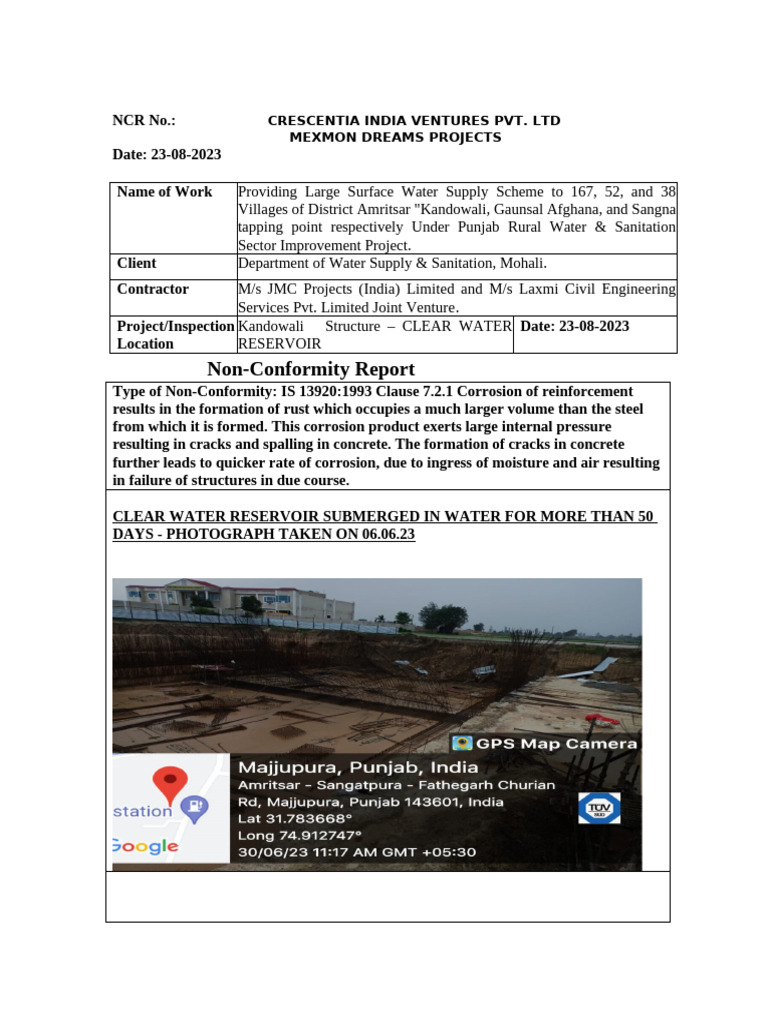 NCR 23.08.23 Rusting of Steel | PDF