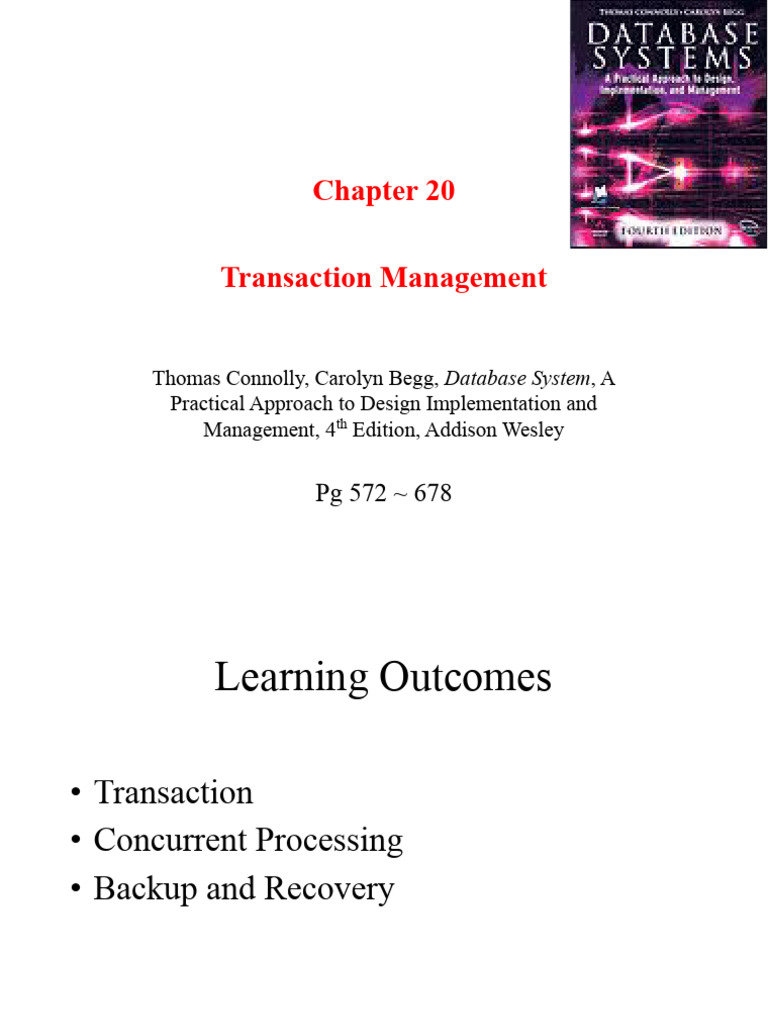 Rej Lecture-15 Transaction - Management | PDF | Database Transaction | Information Technology