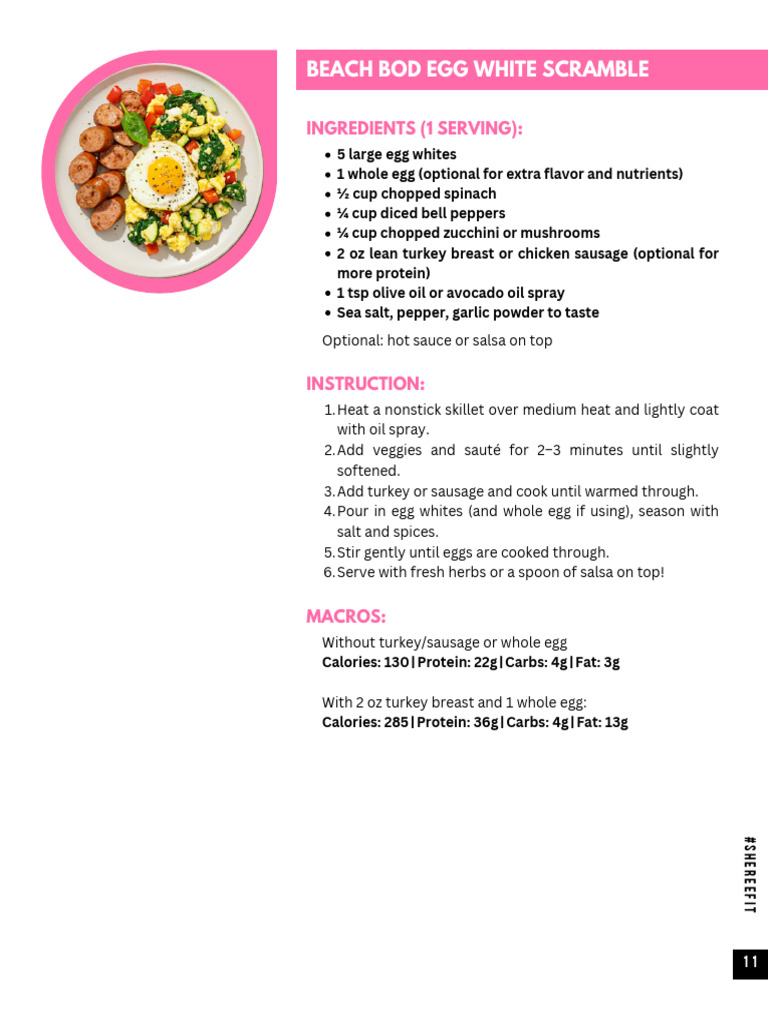 3 Free Go To Recipes For Weight Loss | PDF | Sausage | Hot Sauce
