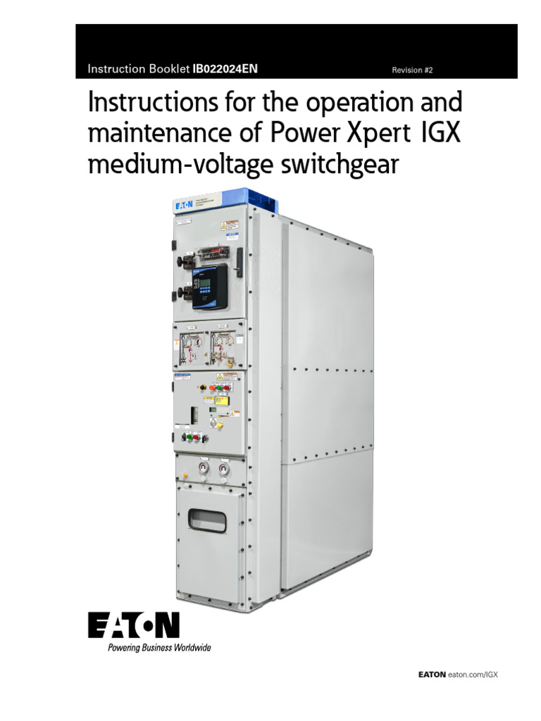 Eaton Mvs Manualofoperation Maintenance IGX | PDF | Electromagnetism ...