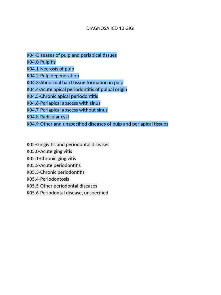 Periapical Abscess K04.7 Overview | PDF
