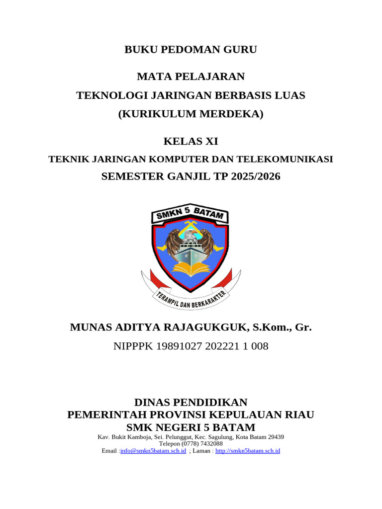 1 Cover Buku Pedoman Guru | PDF