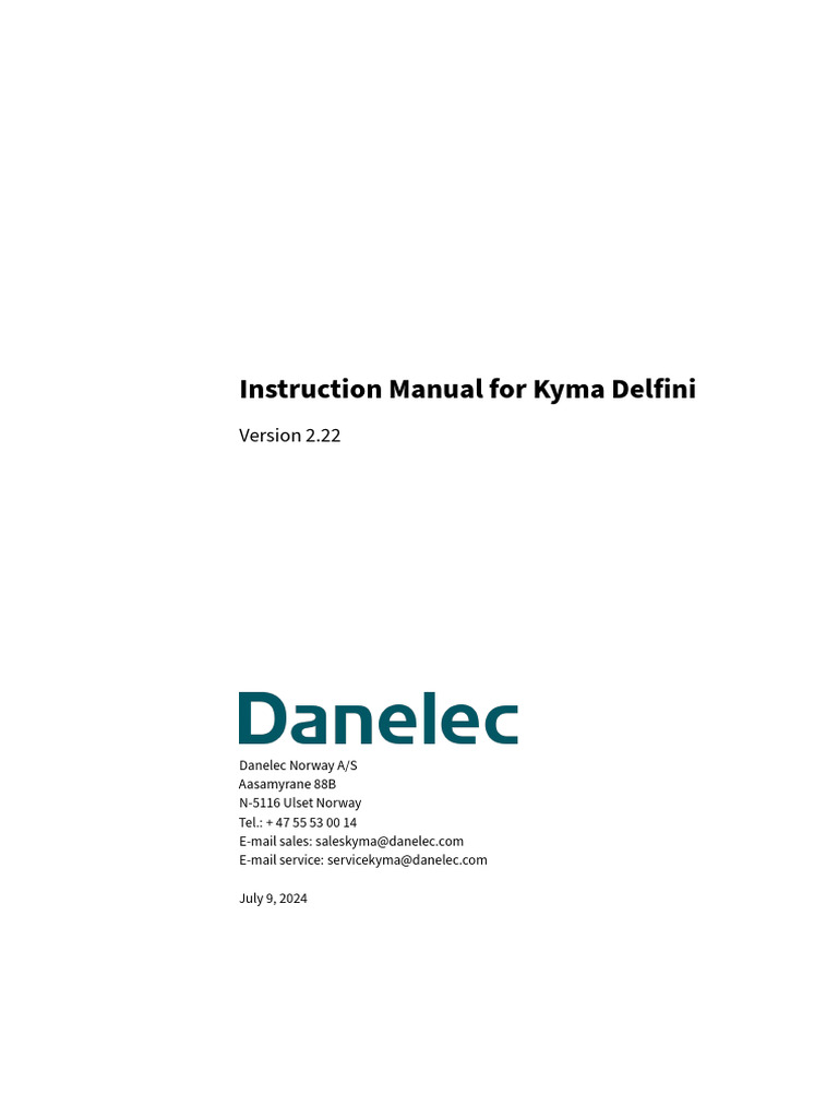 Kyma Delfini Zero Calibration Guide | PDF | Marine Propulsion | Propeller