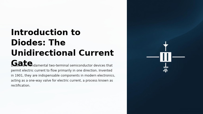 Introduction To Diodes The Unidirectional Current Gate | PDF