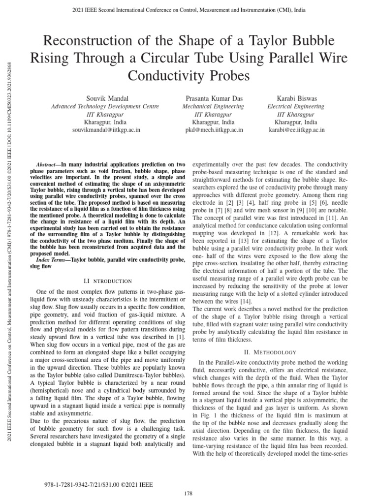 Reconstruction of The Shape of A Taylor Bubble Rising Through A ...