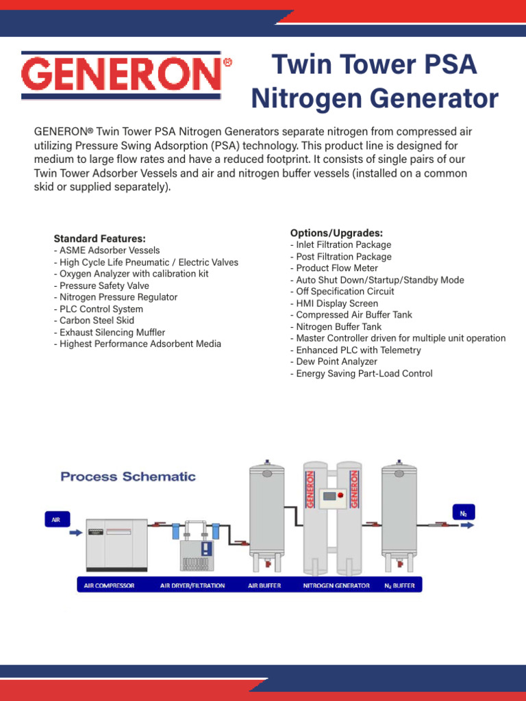 Industrial Twin Tower Psa Data Sheet 2 | PDF | Transparent Materials ...