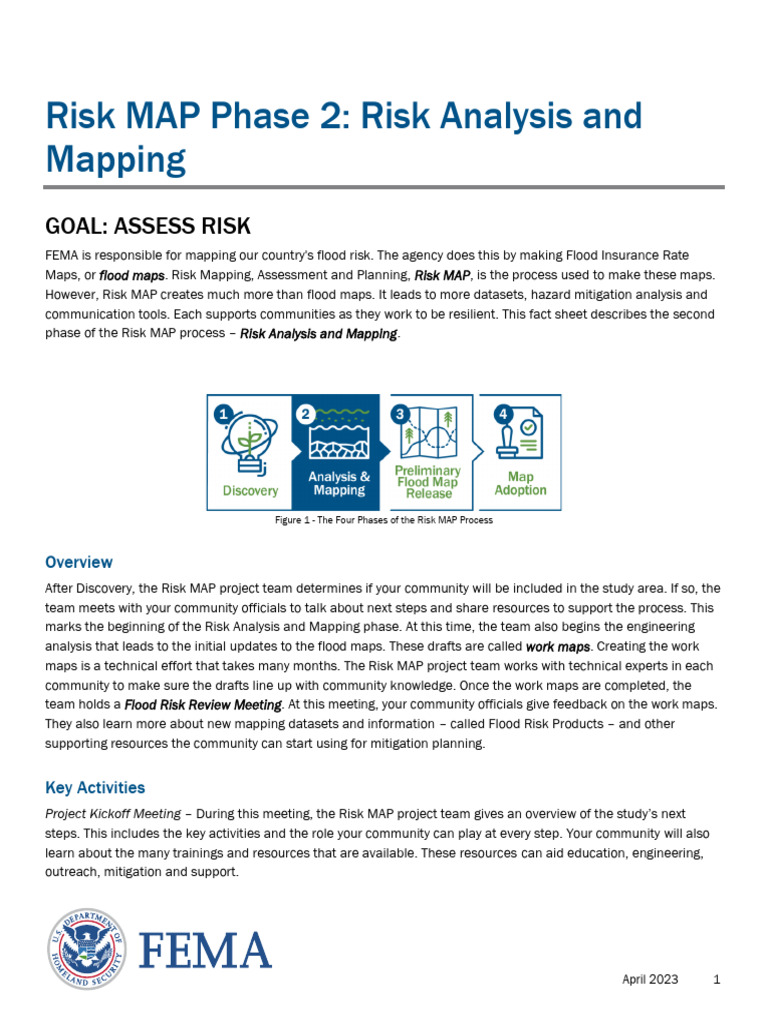 Fema Risk Map Phase 2 Factsheet | PDF | Risk Management | Risk