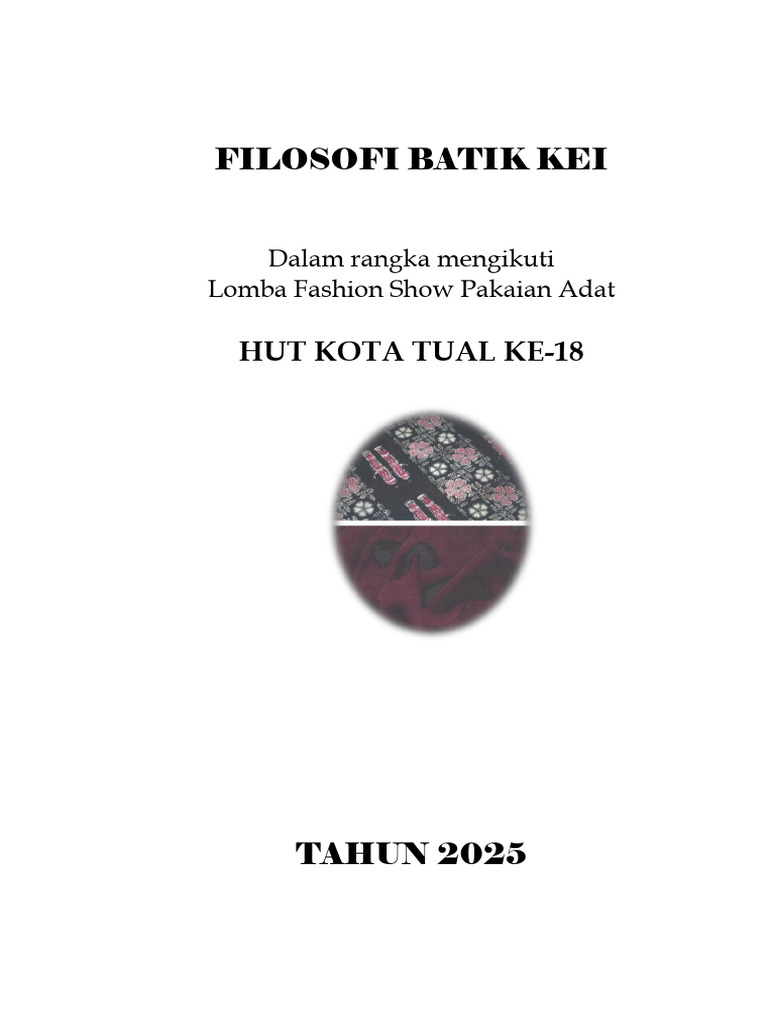 Filosofi Batik Kei dalam Fashion Show | PDF