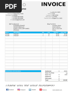 Salary Invoice Template | PDF