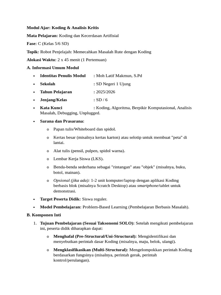 LK. 2.1. Memebuat Rancangan Penyelesaian Masalah | PDF