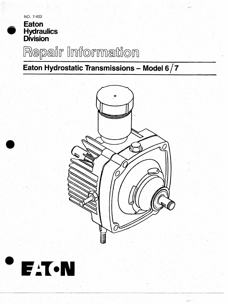 Eaton Vickers Cylinders Hydro Trans | PDF | Filtration | Viscosity
