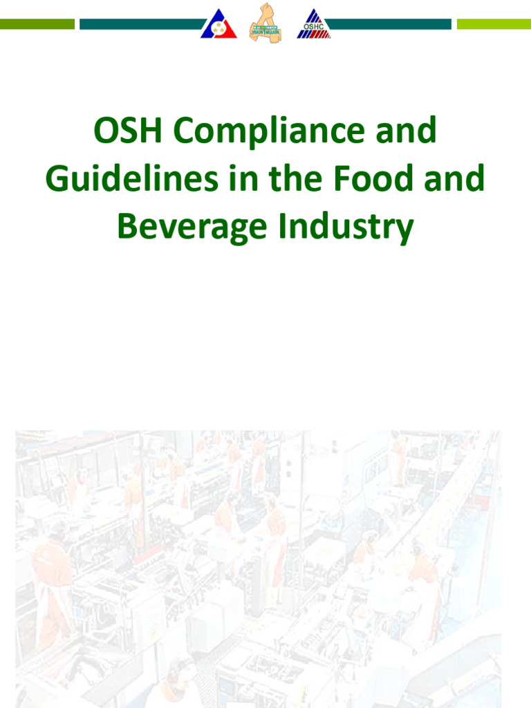 OSH Guidelines for Food & Beverage Industry | PDF | Occupational Safety ...