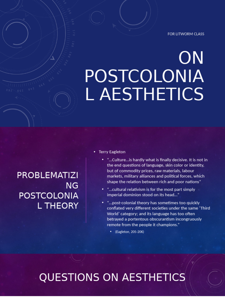 Postcolonial Aesthetics Explored | PDF | Postcolonialism | Aesthetics