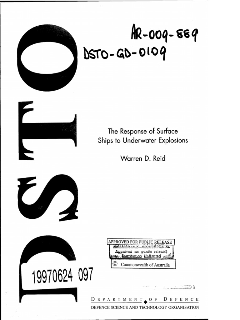 Surface Ships and Underwater Explosions | PDF | Shock Wave | Pressure