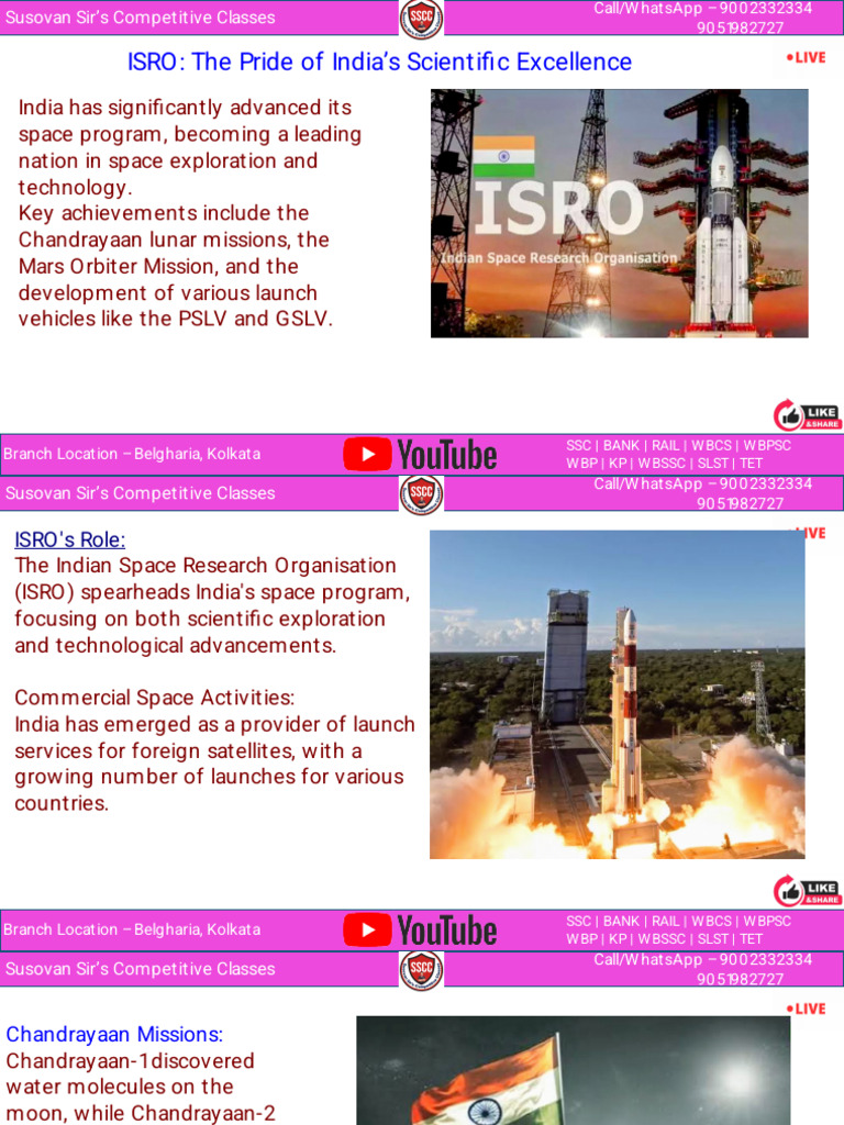 ISRO The Pride of India's Scientific Excellence by Mou | PDF