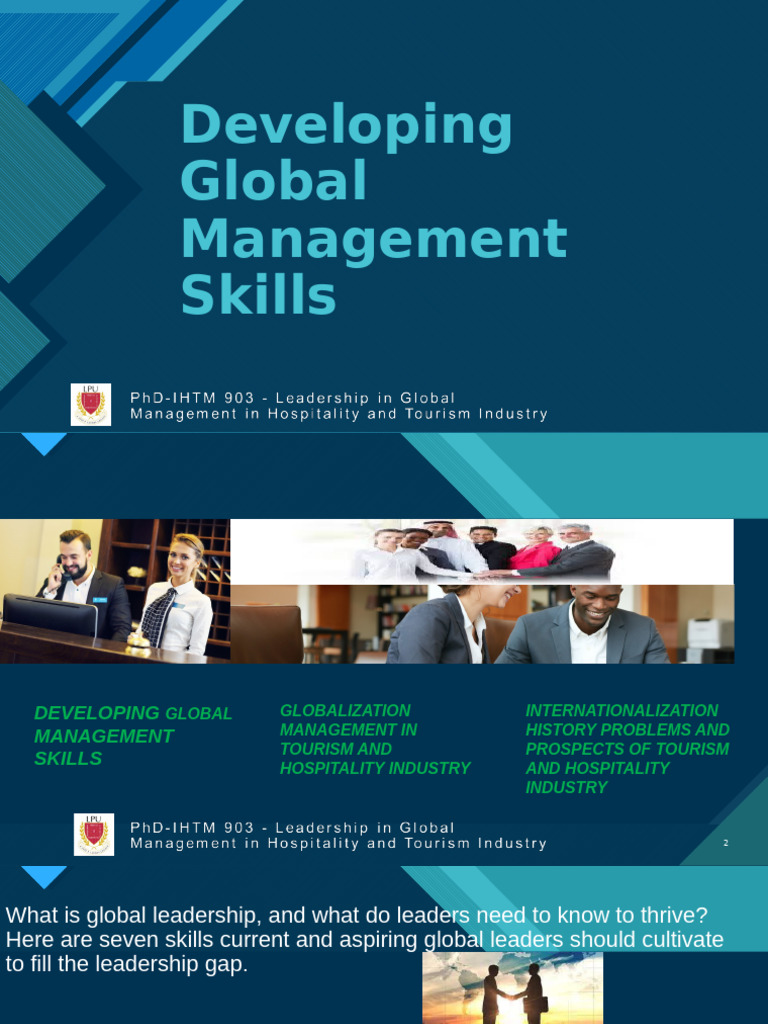 Developing Global Management Skills | PDF | Tourism | Globalization