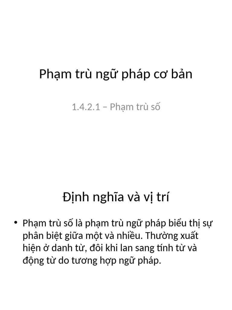 Pham Tru So PPT | PDF