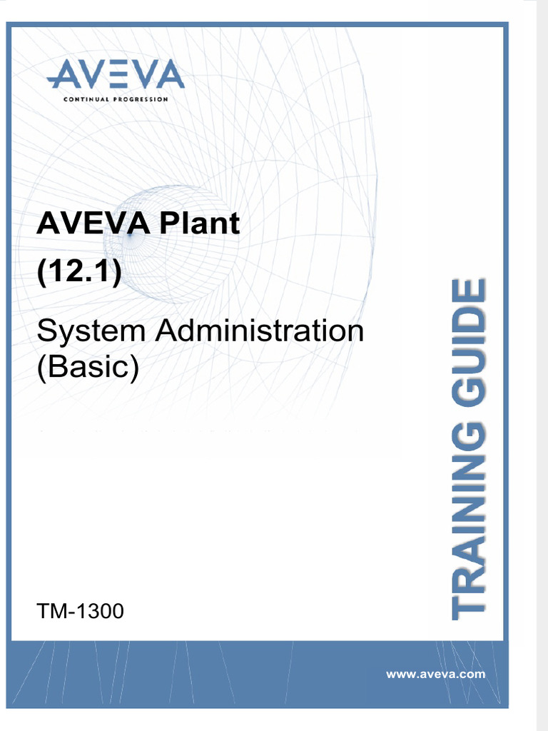 TM 1300 Aveva Plant 121 System Administration Basic Rev 30 | PDF | Databases | Software