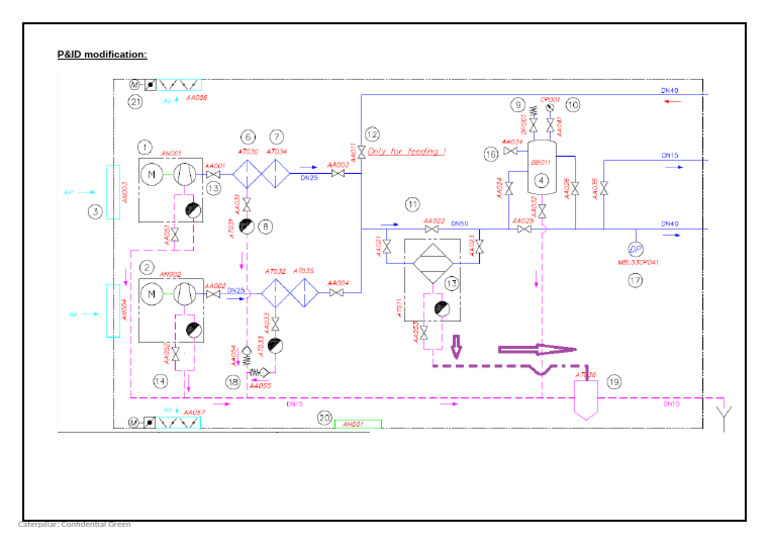 Modified P&ID Pulse Air Compressor | PDF