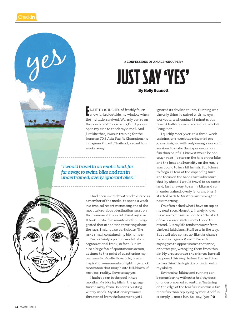 Just Say Yes | PDF | Sports | Leisure
