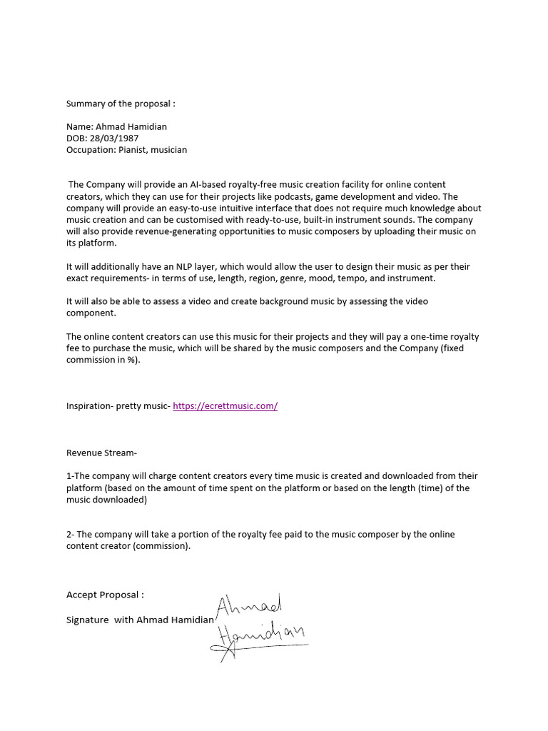 Ahmad Proposal | PDF