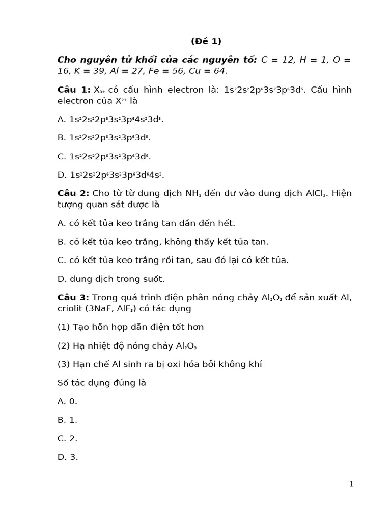 Đề 12345 | PDF