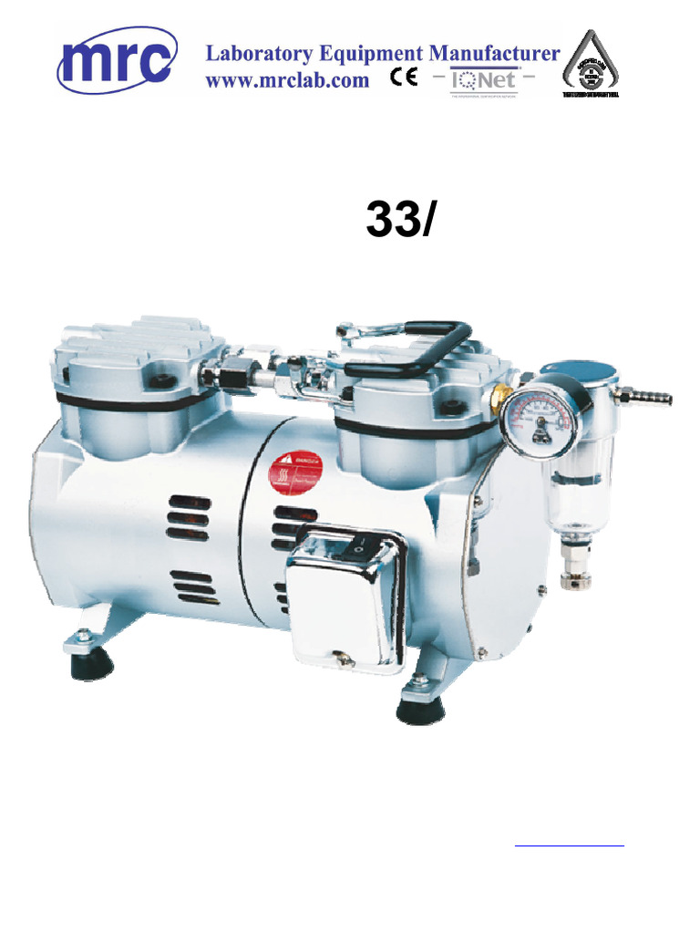 Rocker 600 Vacuum Pump Manual | PDF | Pump | Bearing (Mechanical)