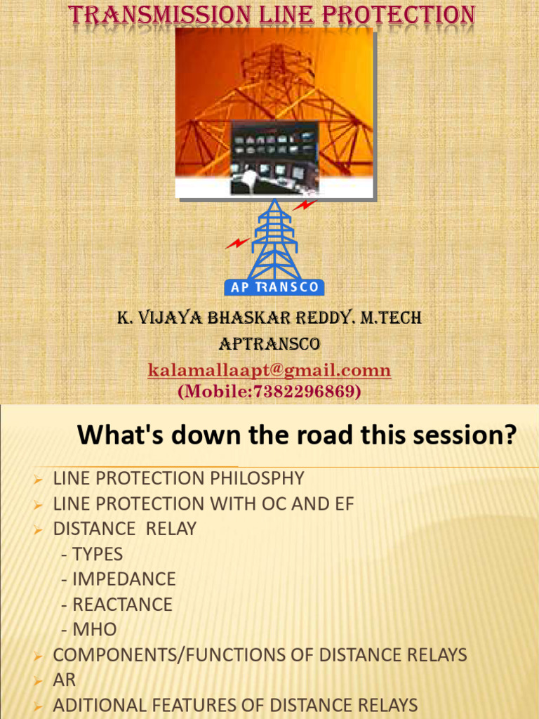 Transmission Line Protection Techniques | PDF | Relay | Electrical ...