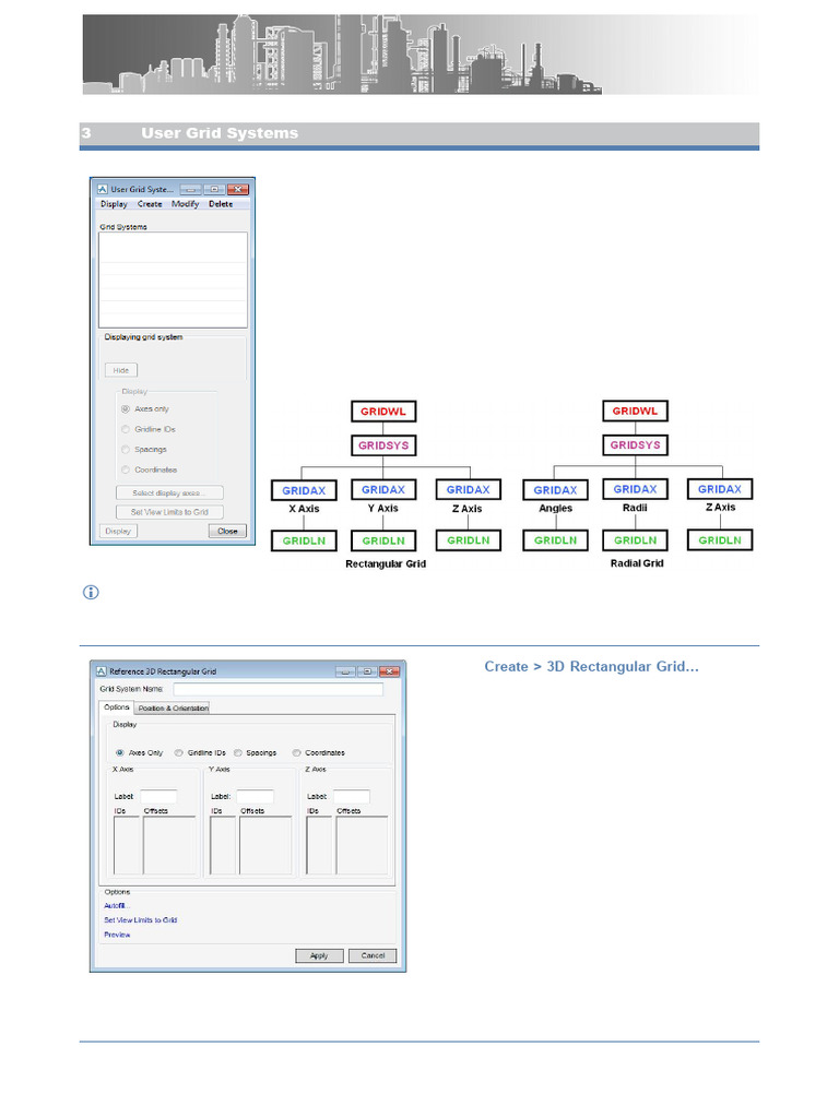 TM 1802 Aveva Everything3d 11 Model Utilities Chapter 3 User Grid | PDF ...