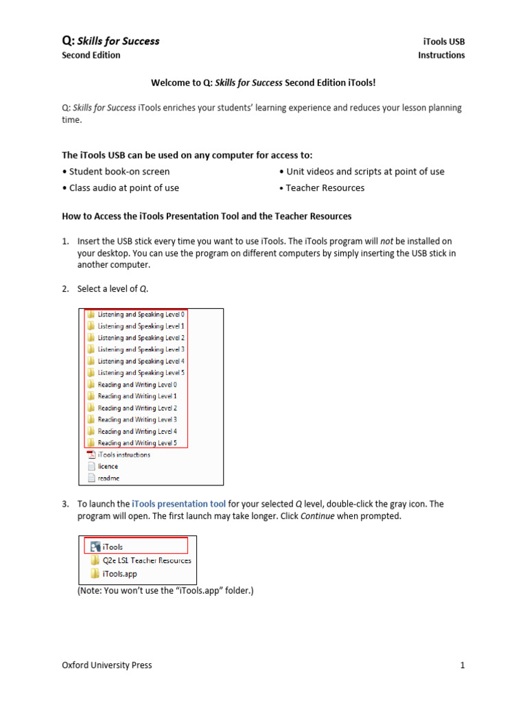 ITools Instructions | PDF