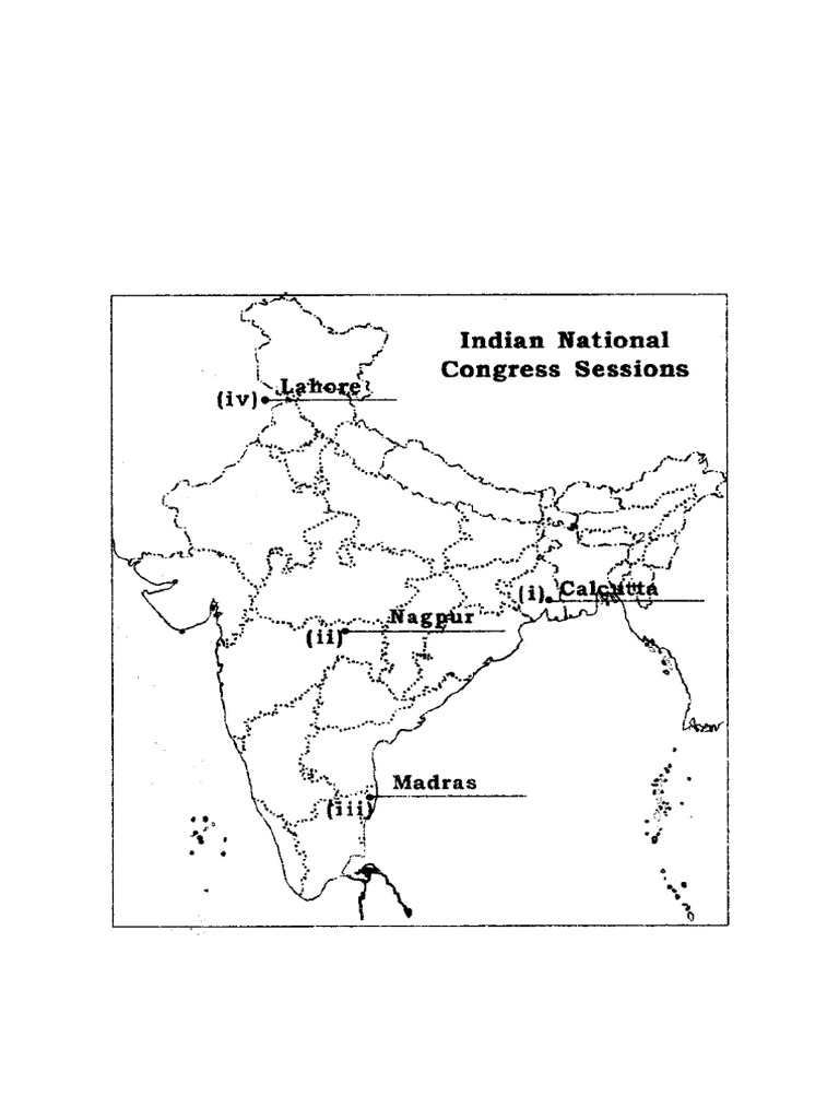 SST Map Most Important Questions-1 | PDF | Indian Nationalism | Mahatma ...