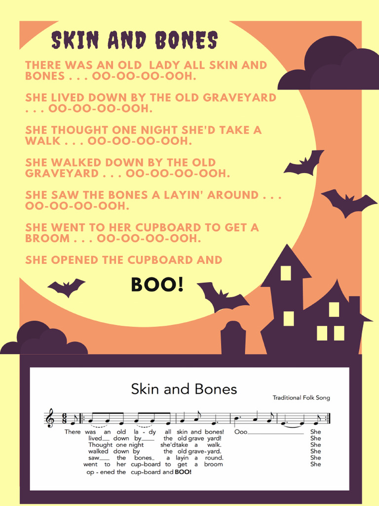 Skin and Bones Halloween Song | PDF